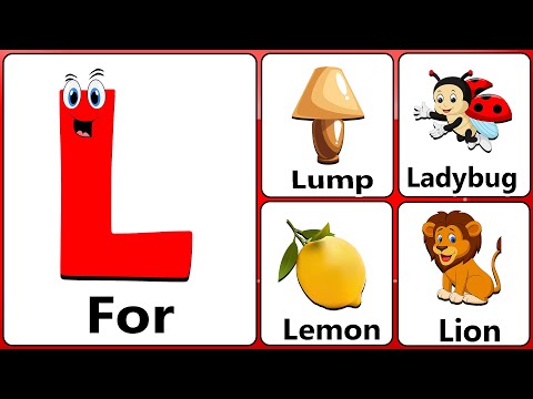 Words That Start With Letter L | L Words Vocabulary | Kids Learning Video 10 Words From L |