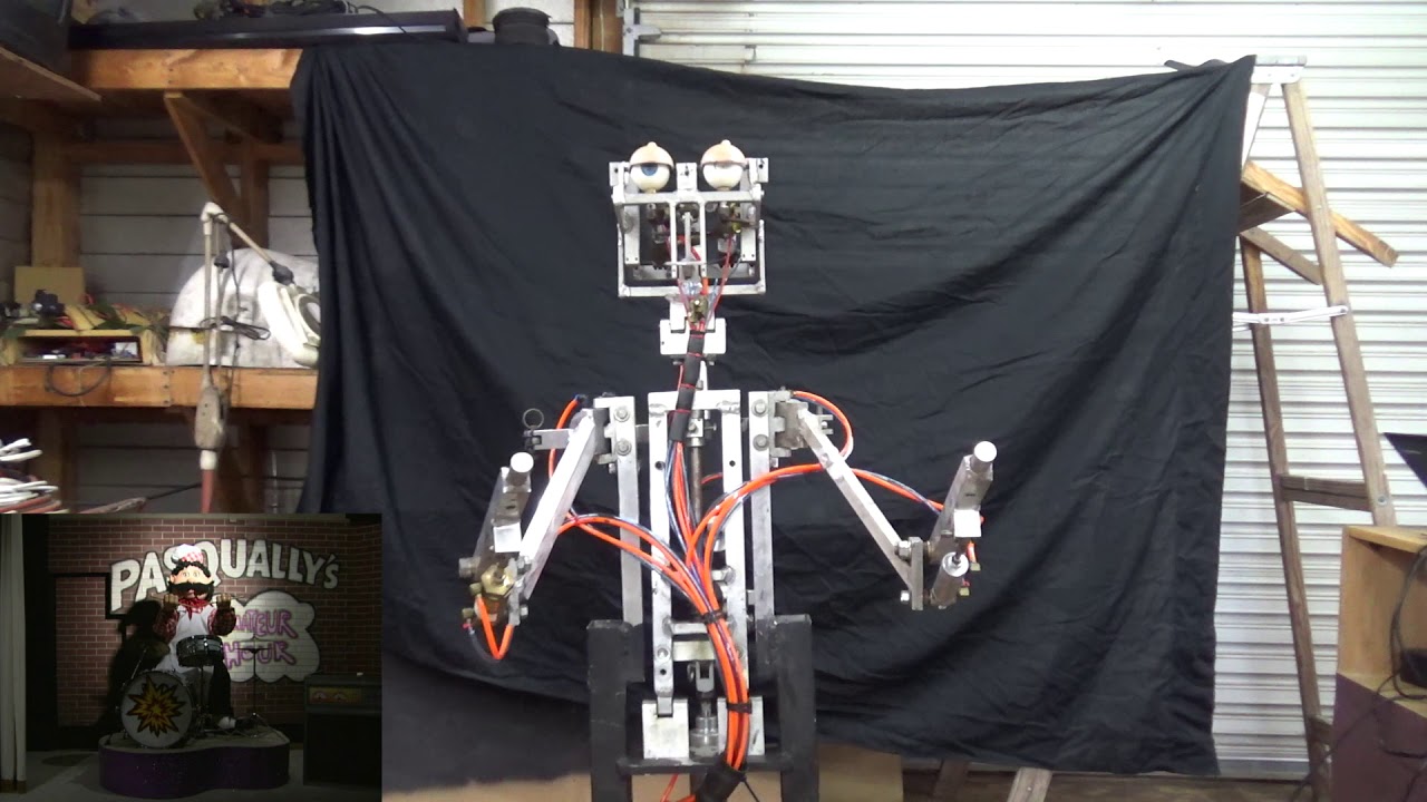 Pasqually Diagnostics Endoskeleton Test - Chuck E Cheese Animatronics