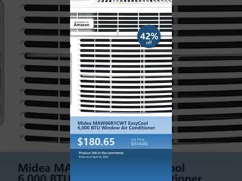 Midea MAW06R1CWT EasyCool 6,000 BTU Window Air Conditioner