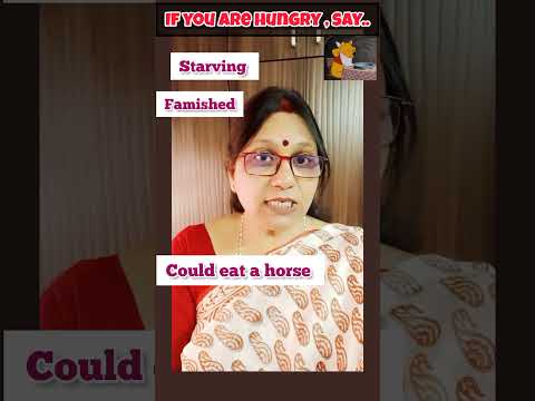 STOP saying "I am Hungry" #shorts #learnenglish #howtosay