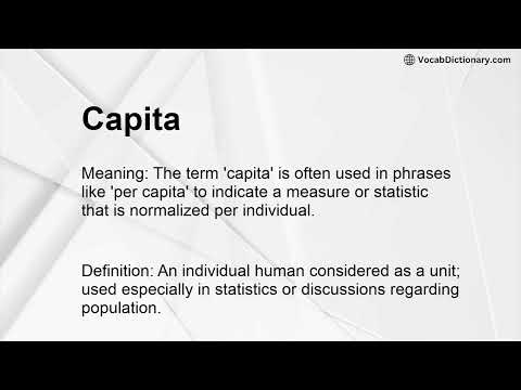 Capita Meaning