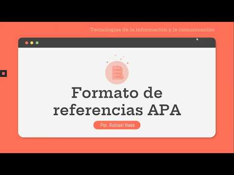 Formato de referencias APA