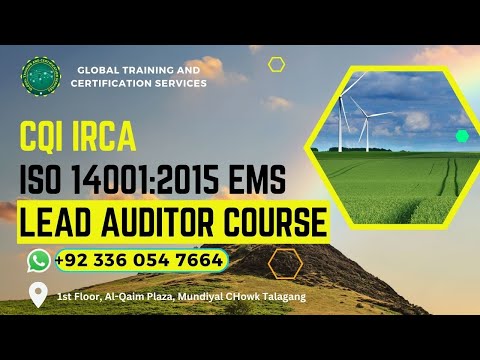 CQI IRCA ISO140012015 EMS lead Auditor Course
