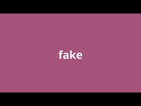 what is the meaning of fake