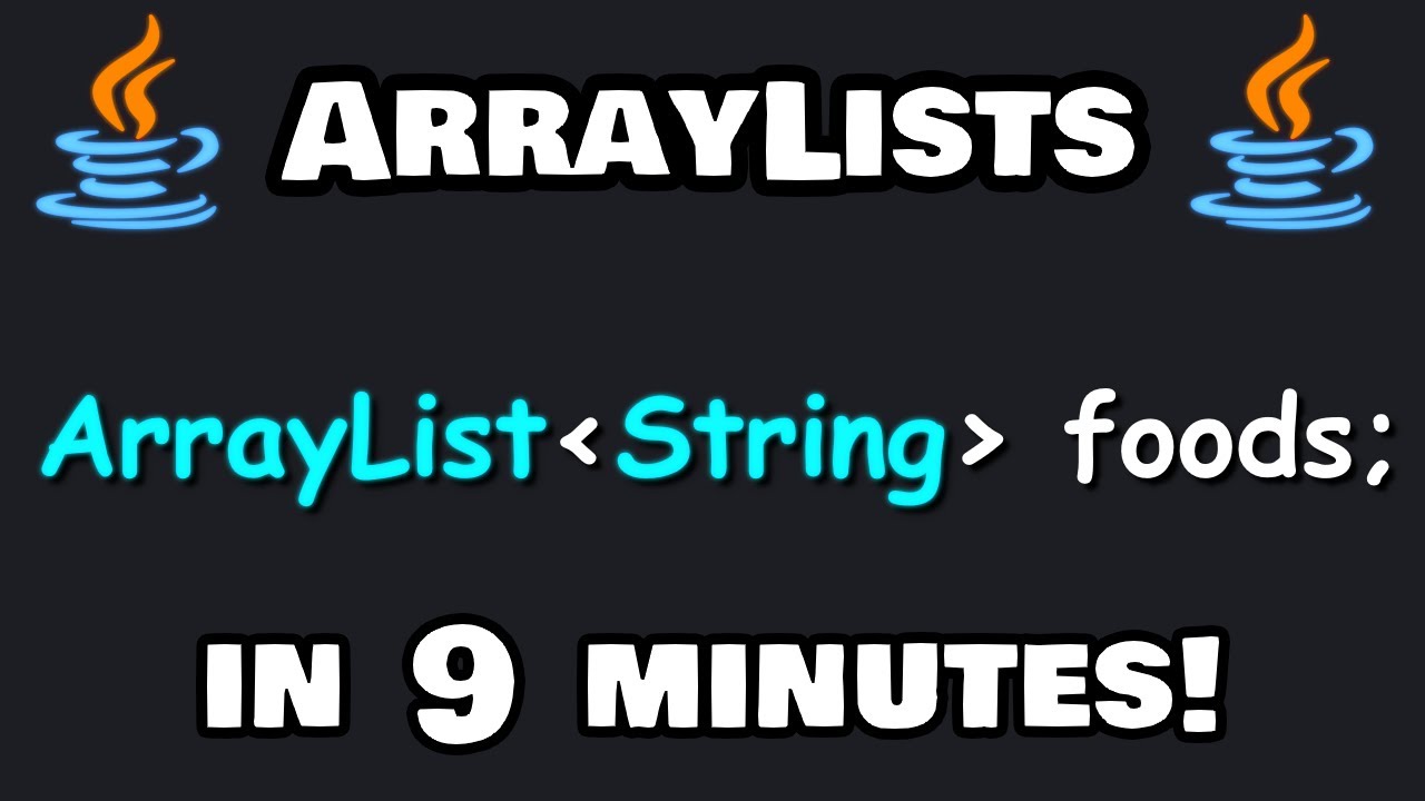 Learn Java arraylists in 9 minutes! 📃
