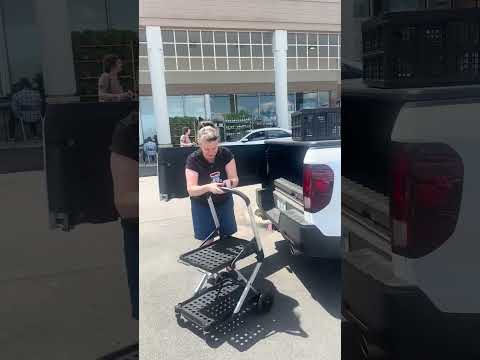 Grocery shopping is a breeze with the CLAX collapsible cart