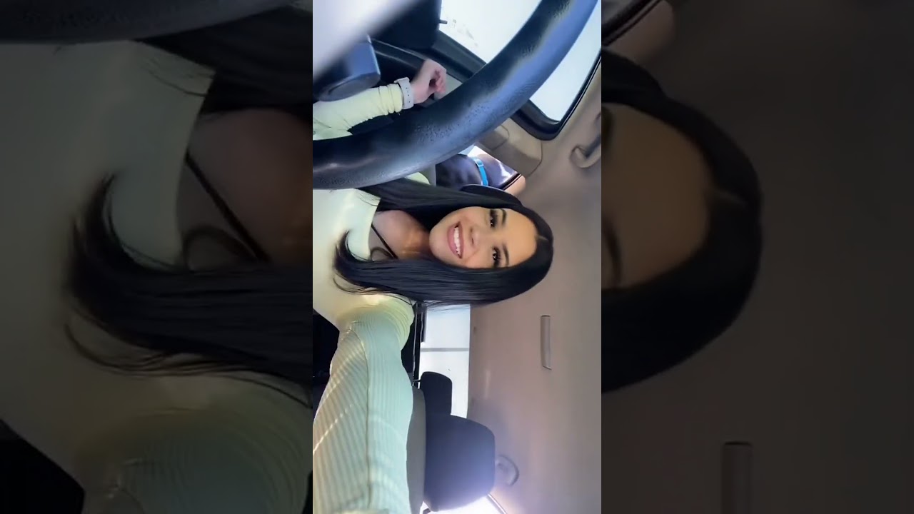 Latina girl in car selfie video#latina #selfie #carselfie #girl