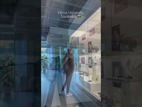 🇱🇹The vibrant energy of Vilnius University in Saulėtekis, Lithuania🌞✨ #VilniusUniversity