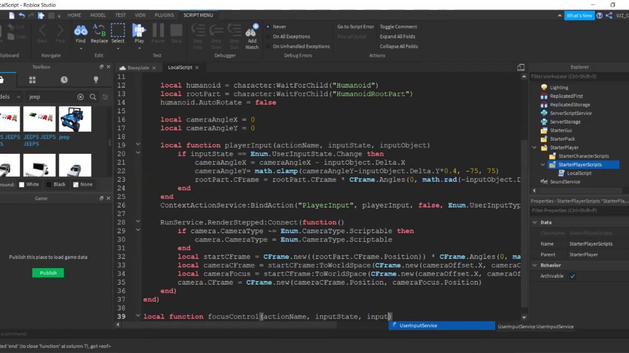 Camera Manipulation - Roblox Scripting