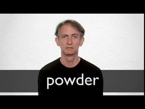 How to pronounce POWDER in British English