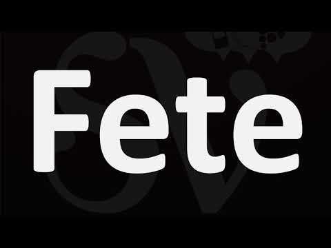 How to Pronounce FETE? (CORRECTLY)