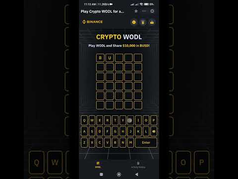 Today's 5 Letter Crypto Wodl: Answer || Binance Crypto Wodl