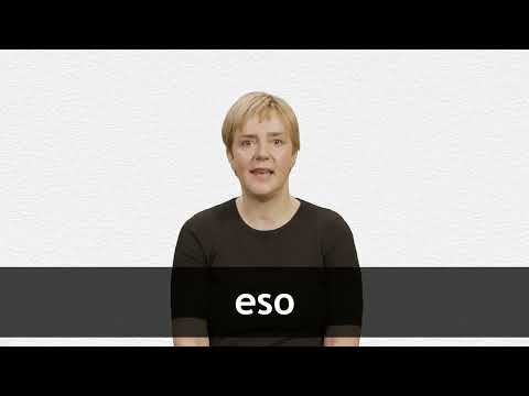 English Translation of “ESO” | Collins Spanish-English Dictionary