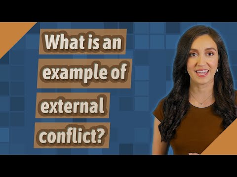 What is an example of external conflict?