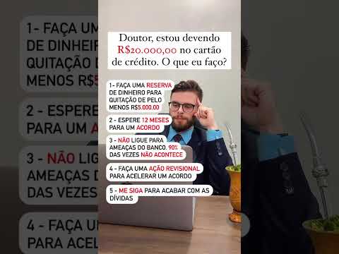 Devendo R$20.000 no cartão de crédito e não sabe o que fazer? #dívida #emprestimo #banco #credito