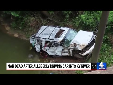 Man dies after allegedly driving car into KY river