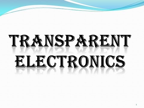 Transparent Electronics PPT