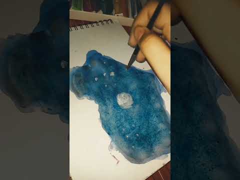 The moon is beautiful isn't it 🌚✨#drawing #shorts #trending
