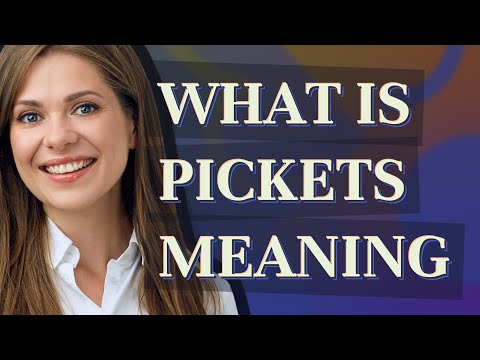 Pickets | meaning of Pickets