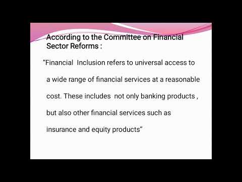 Meaning and Definitions of Financial Inclusion