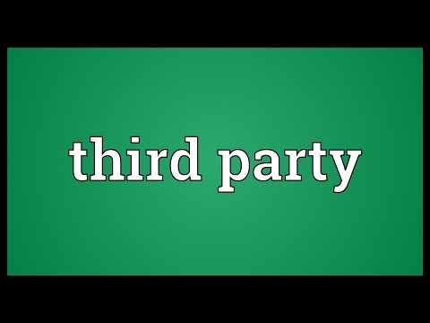 Third party Meaning