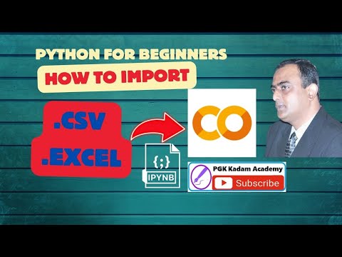 how to import .csv or .excel in Google colab python ?