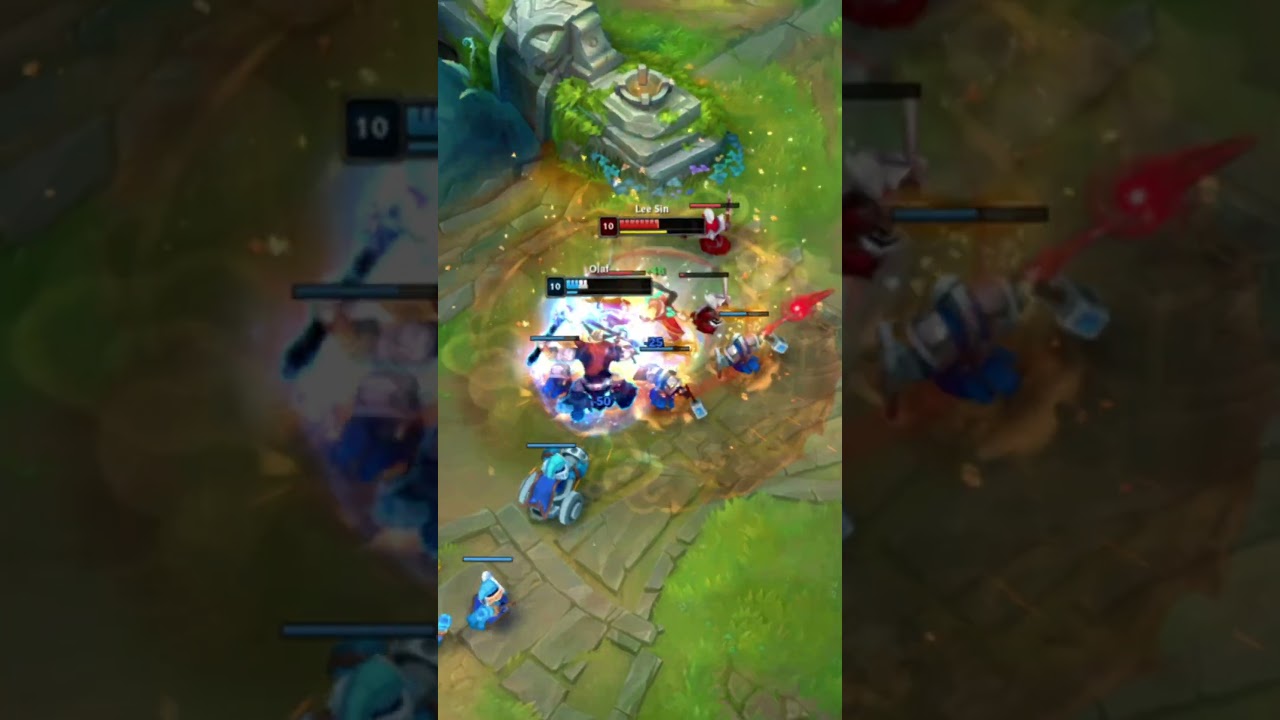 Lee Sin vs Olaf - 1v1 - League of Legends #shorts