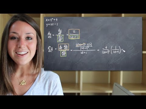 Second Derivative of a Parametric Curve (KristaKingMath)