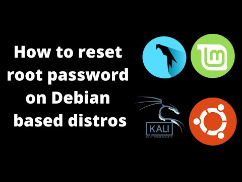 How to reset root password on Debian based distros