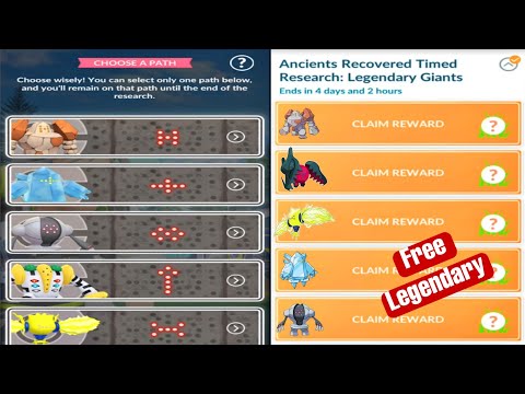 Free Legendaries! Speedrunning Ancient Recovered time Research! ⏳⚡ #pokemongo #pokemon