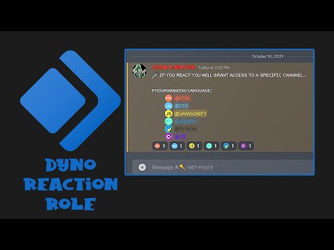 🤖Dyno Bot Reaction Role (Discord)