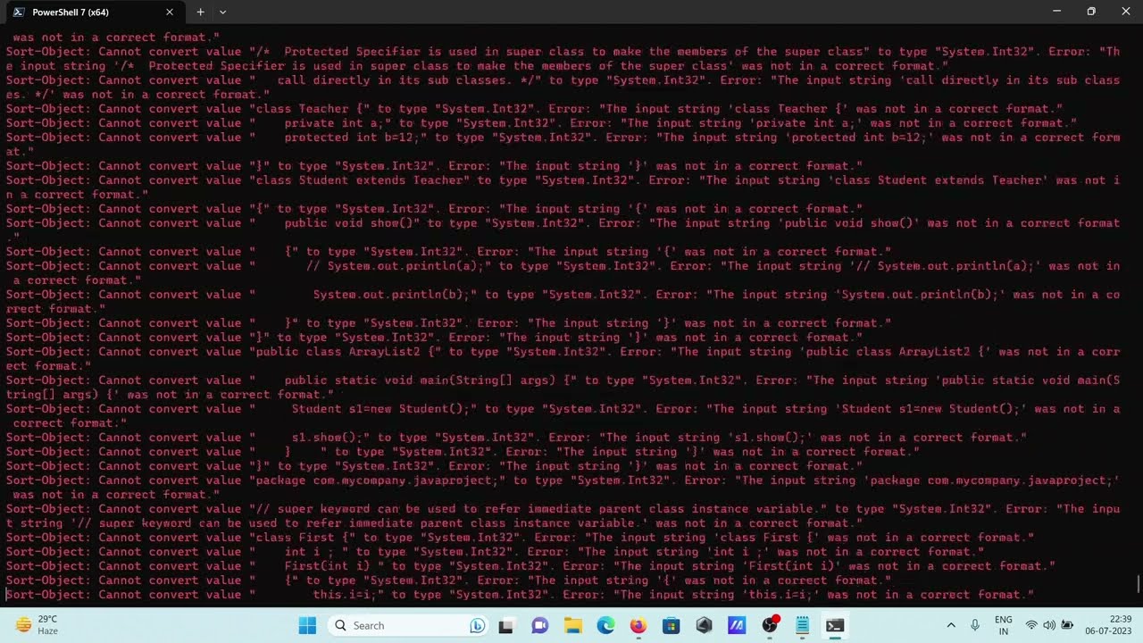 How to sort object in powershell