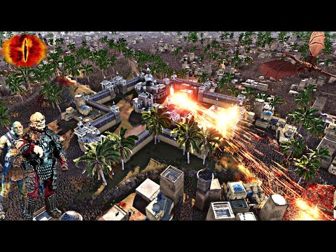 SAURON'S ARMY OF 7,000,000 ORCS IS IN PURSUIT OF SUPERSONIC TANK - Epic Battle Simulator 2 - UEBS 2