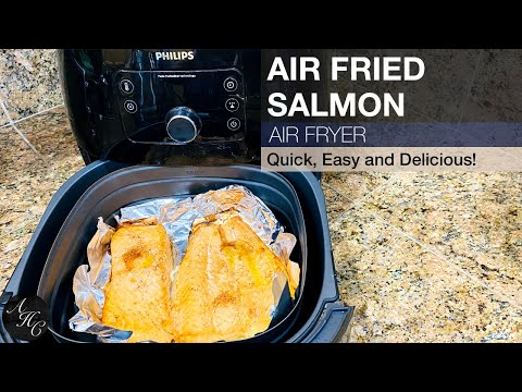 Air Fried Salmon Fish Recipe using Philips Airfrayer | Super easy and nicely cooked!