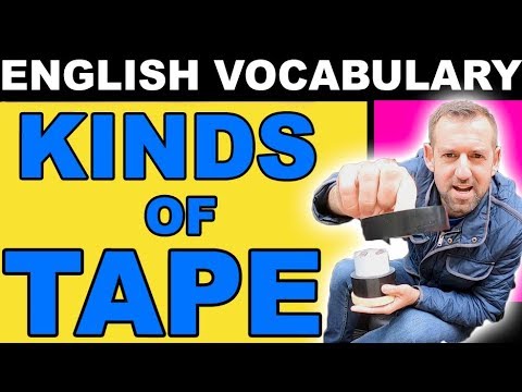 ENGLISH CHALLENGE | Kinds of Tape