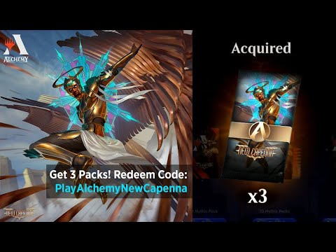 MTGA - Get 3 Free Packs Redeem Code for Alchemy New Capenna - Magic The Gathering Arena