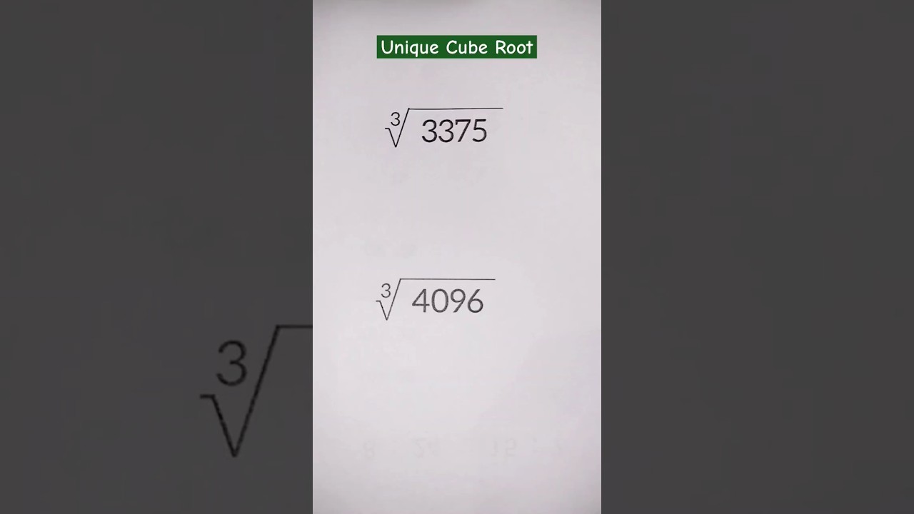 Cube Root Trick 😍 #shortsfeed #shorts #mathstricks