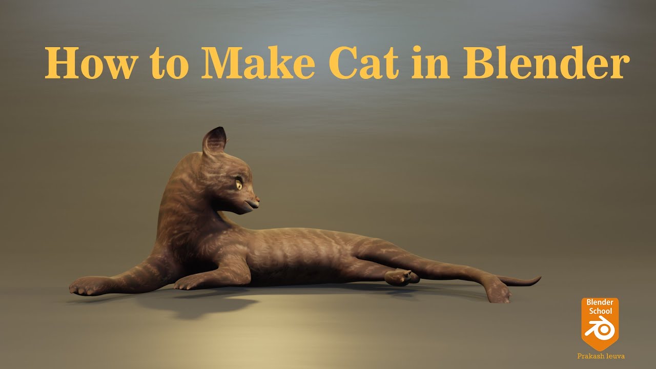 How to Make Cat in Blender/ animal