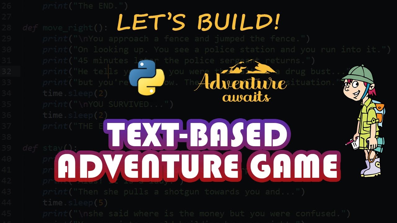 Text Based Adventure Game with Python - Python Beginners Project
