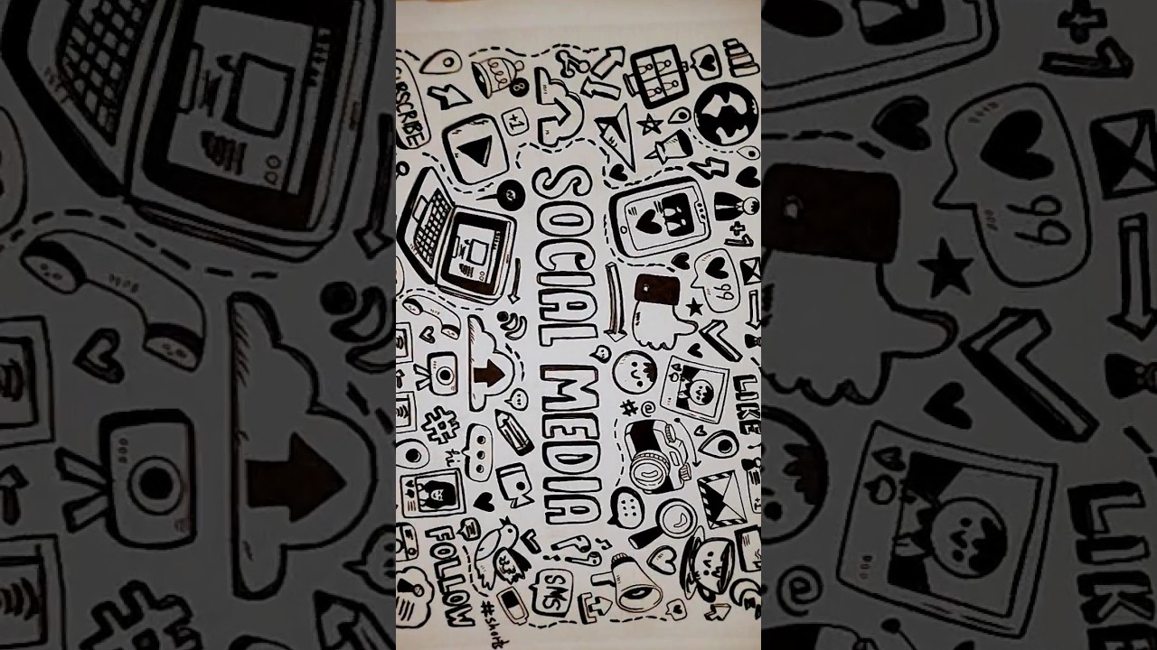 Social media hand Doddle drawn or Vector #doodle #doodleart #socialmedia #trending #viral #shorts