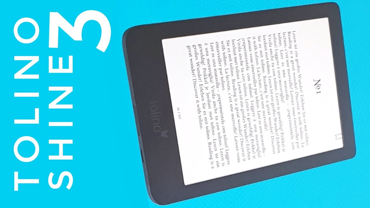 Tolino Shine 3 eReader PDF eBook Reader 600 ppi 6 inch Thalia