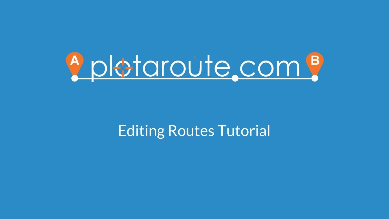 plotaroute.com - Editing Routes Tutorial