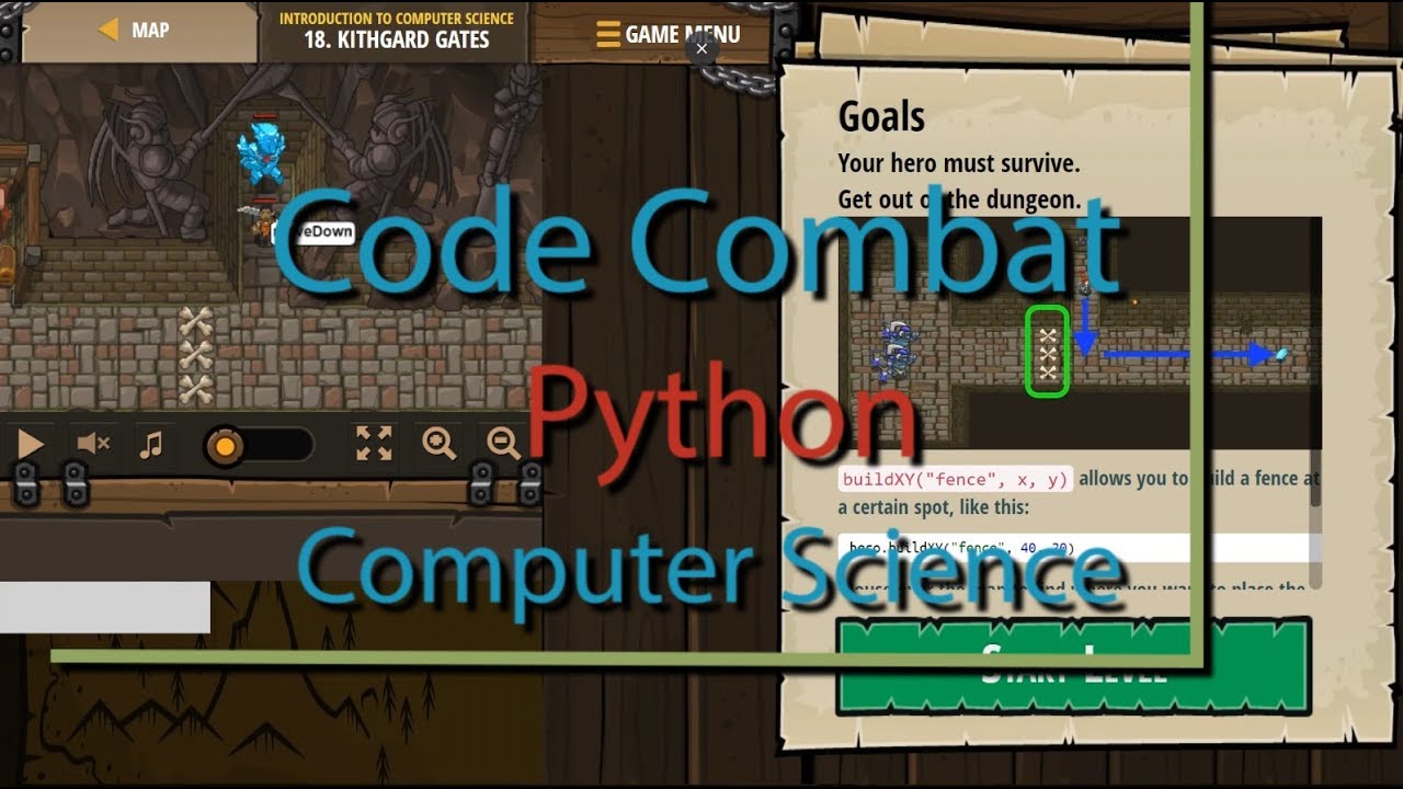 CodeCombat Kithgard Gates - Level 18 Python Tutorial with Solution