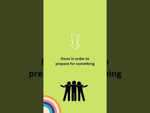Preparatory | Meaning | Synonyms | Antonyms | Example |