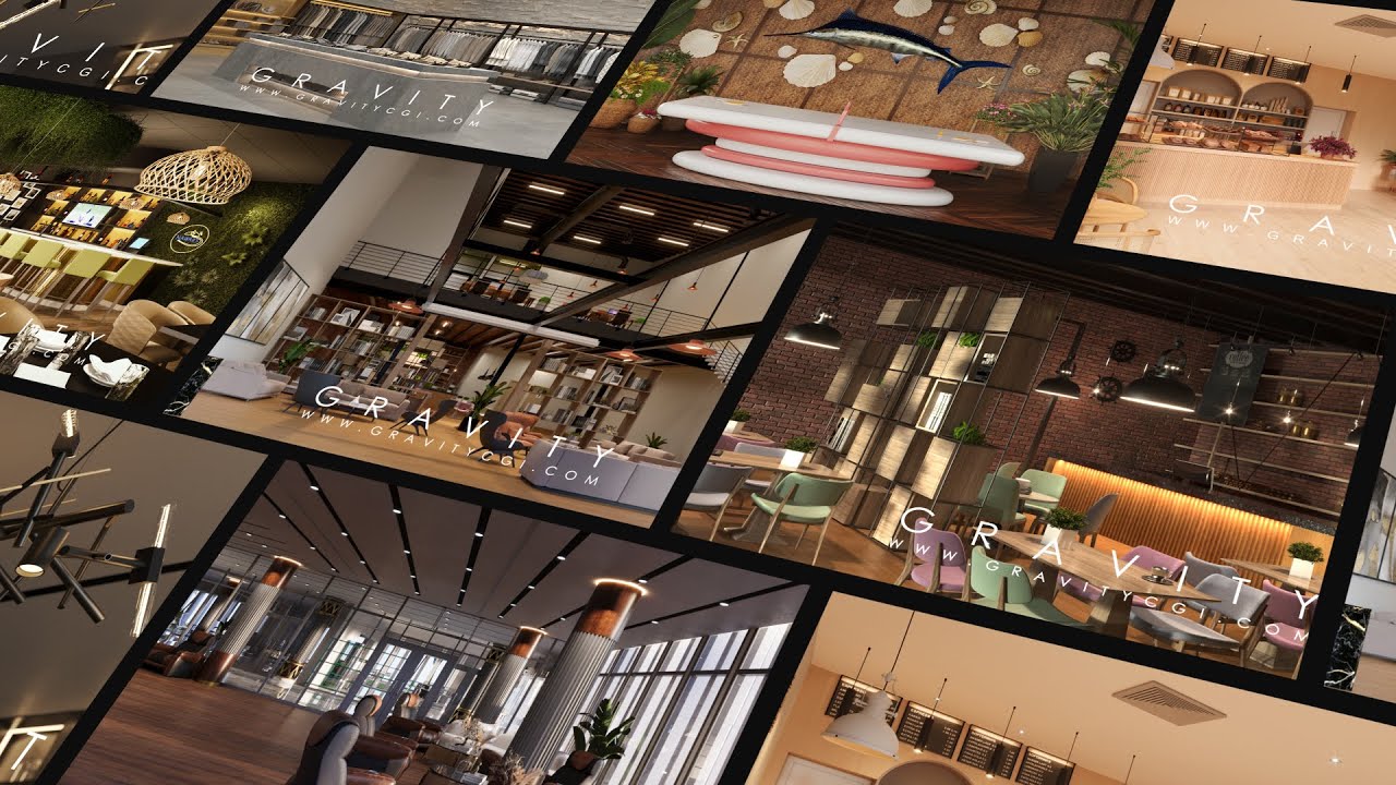 Photoreal 3D Portfolio – Interior, Exterior & Aerial Architecture Visualization | Gravity CGI