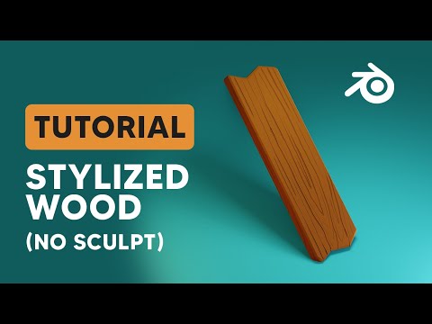Stylized wood tutorial in Blender compatible with Eevee (NO SCULPT) | Maba 3D