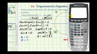 Solve a Trig Equation with Rounded Radian Solutions - Angle Subs... | Channels for Pearson+