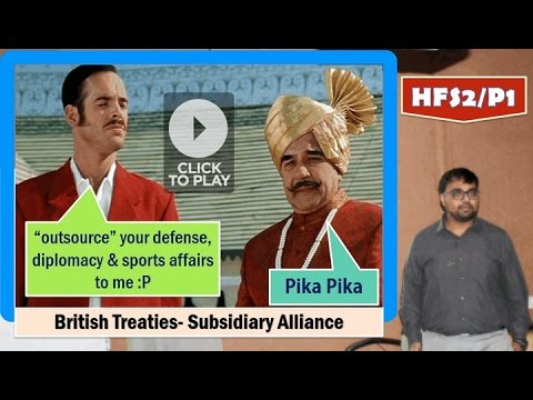 British Treaties - Subsidiary Alliance and Lord Wellesley - History ...