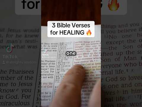 3 Bible Verses for Healing #biblestudy #biblestories #biblicalstories #divineguidance #healing