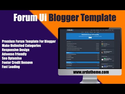forum Ui theme For Blogger